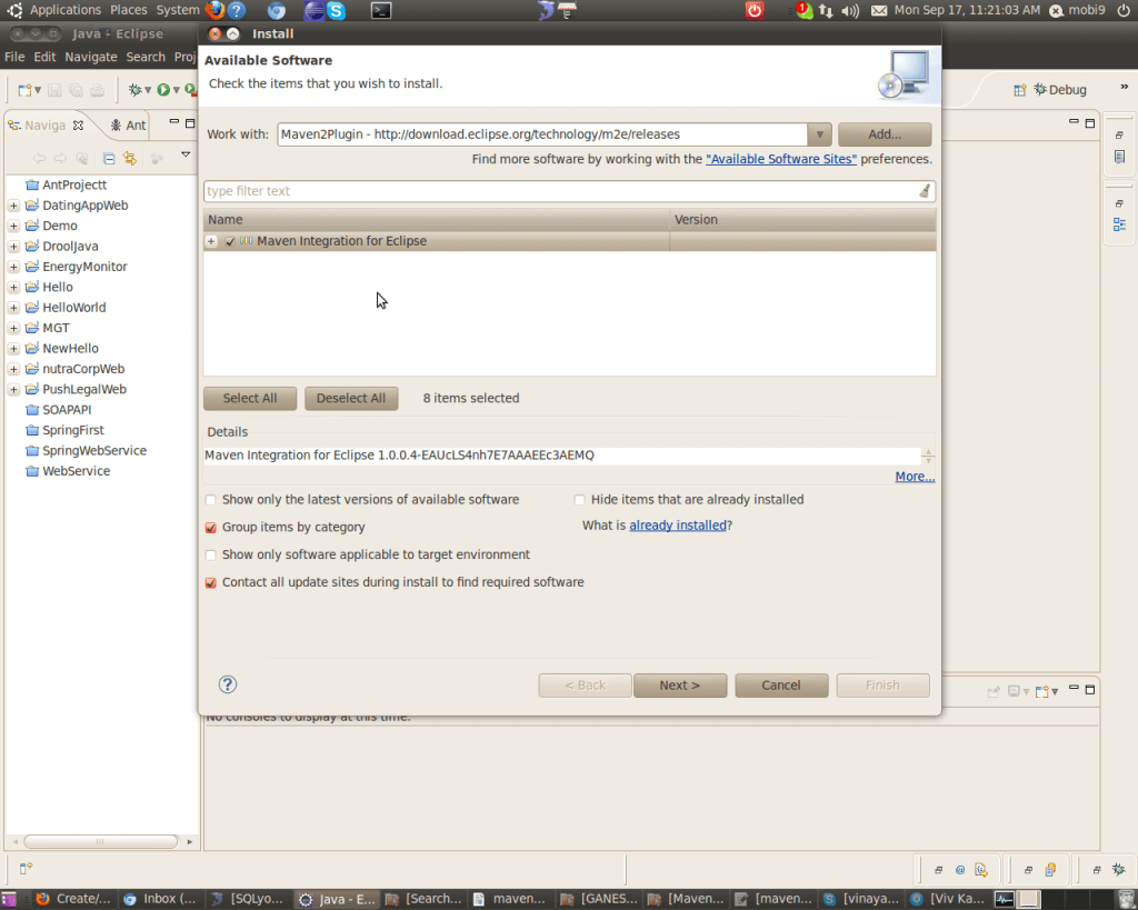 Getting started with Maven 2 using Eclipse - Mobisoft