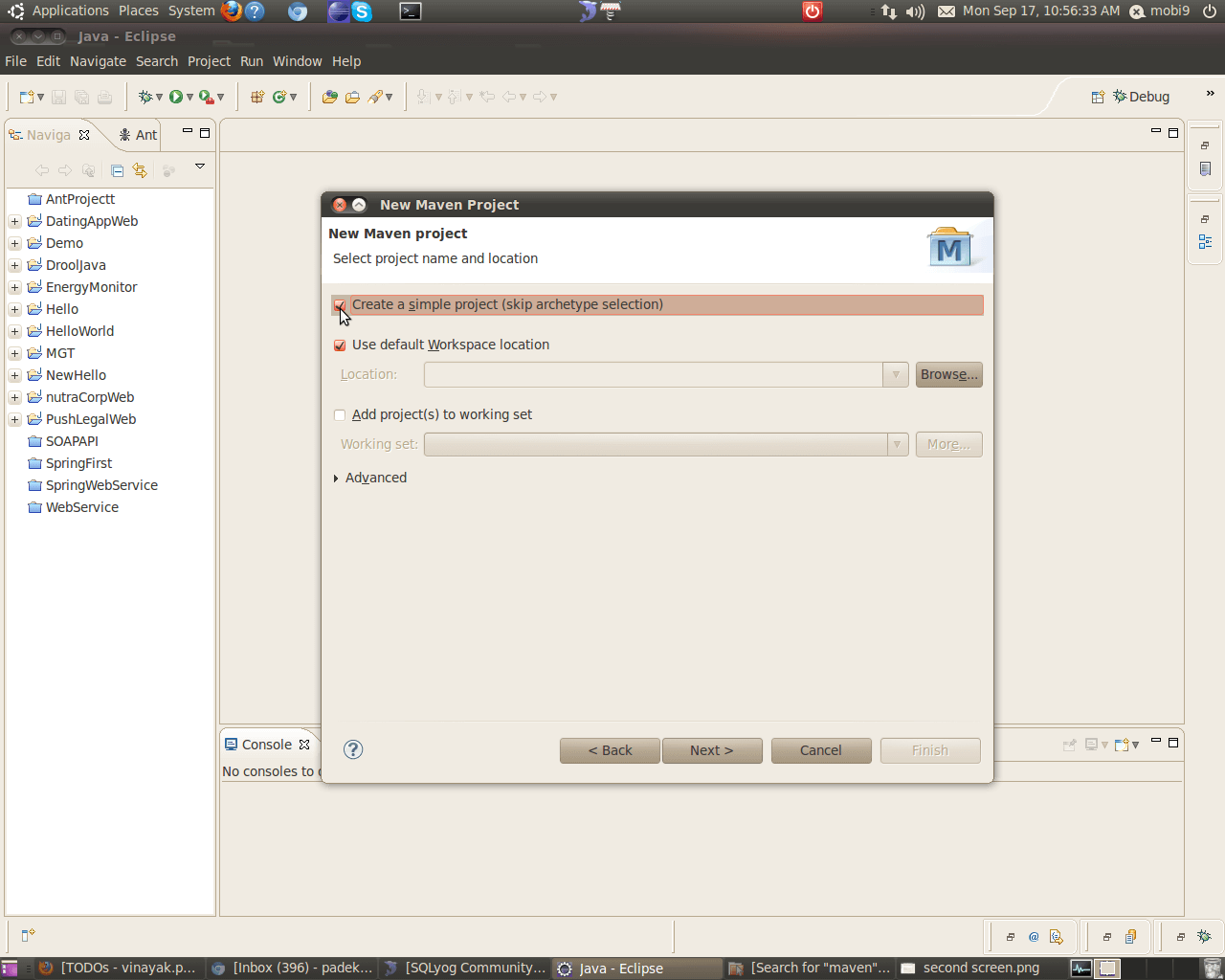 Getting started with Maven 2 using Eclipse - Mobisoft